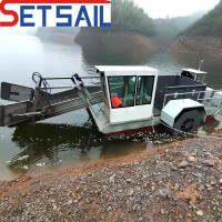 China Draft 0.55m-2m Aquatic Weed Harvesting Machine with Working Speed of 3.5-5kn/H for sale