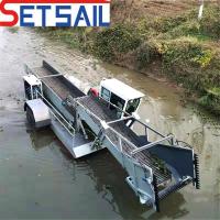 China Draft 0.55m-2m Aquatic Weed Harvesting Machine with Working Speed of 3.5-5kn/H for sale