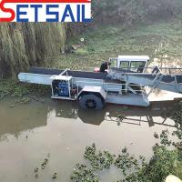 China Type of Drive Paddle Wheel or Propeller River Weed Harvester for 2022 River Cleaning for sale