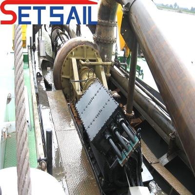 China Wheel Bucket Dredger Mud Pump with High Mounting Height and Single Suction Impeller for sale