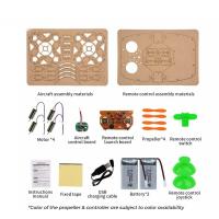 China DIY Wooden Drone Kit with 2.4G Remote Control, 80m Flight Range and 6min Flight Time for STEM Education for sale
