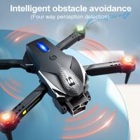 China Triple Camera Drone With Obstacle Avoidance Quadcopter Uav Lu600 Flight Time About 4-5min Plastic Construction for sale