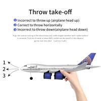China 2.4G RTF Simulation 747 Airbus A380 Remote Control Airplane Toy RC Plane 52cm Wingspan for sale