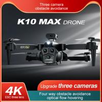 China K10 Max Mini Drone 4k Professinal Three Camera and Optical Flow Localization for Beginner's Precision Flying within 100m for sale