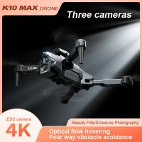 China K10 Max Mini Drone 4k Professinal Three Camera and Optical Flow Localization for Beginner's Precision Flying within 100m for sale
