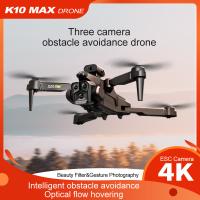China K10 Max Mini Drone 4k Professinal Three Camera and Optical Flow Localization for Beginner's Precision Flying within 100m for sale