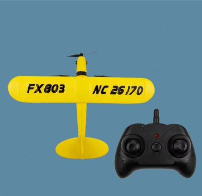 China Fx803 Piper Cub J-3 RC Plane 2.4GHz Remote Control Airplane with 100m Range and 15min Flight Time for sale