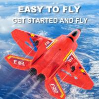 China F22 2.5CH RC Fighter Plane 2.4GHz Remote Control Aircraft for Kids Beginners Ready to Fly 38cm EPP ABS for sale
