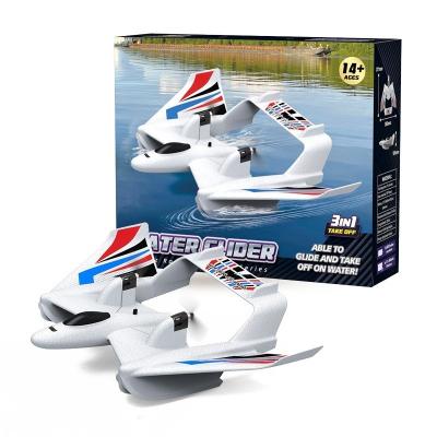 China 2.4G Remote Control RC Hydroplane Glider Foam Airplane Toy for Kids 37cm Wingspan 500mAh Battery for sale