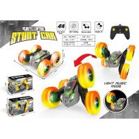 China 2.4GHz Remote Control Stunt Car with 50m Range and 18min Runtime - Double-Sided Design with LED Wheels for sale