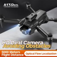 China A13 Mini Drone 4k Dual Camera Obstacle Avoidance Optical Flow Foldable Wifi Brushless Motor Dron Quadcopter Toy Foldable for sale