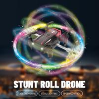 China LED Stunt RC Drone Quadrocopter with Colorful Lights 100m Remote Control for Kids for sale