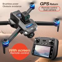 China Plastic S159 5G WiFi FPV GPS Quadcopter Drone 4K HD Dual Cameras 25 Minute Flight Obstacle Avoidance RC Drone for sale