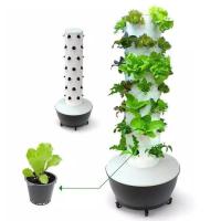 China hydroponic greenhouse outdoor indoor garden plant vertical plastic tower growing system tower pot for sale