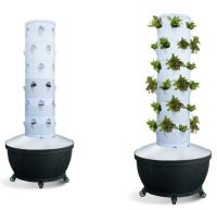 China hydroponic greenhouse outdoor indoor garden plant vertical plastic tower growing system tower pot for sale
