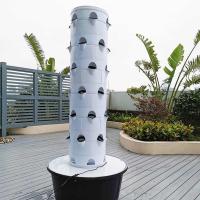 China Hydroponic Growing System Garden Farm Greenhouse Vertical Tower Planter for sale