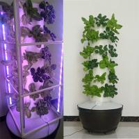 China Hydroponics System vegetable Vertical Grow Tower Strawberry Vertical Gardening Tower Pots for sale
