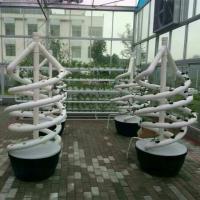 China Plants Double Helix Hydroponic Rotating Farming Spiral NFT Hydroponic System for sale