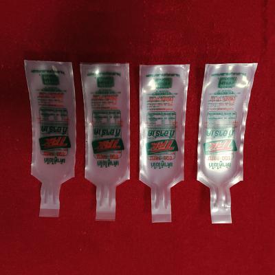 China Soft Steam Cooking Tofu Packing Tube Custom Printed 105g 145g Transparent Packaging for sale