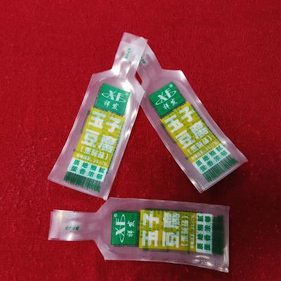 China Retort Cooked Japanese Silken Tofu Tube Pouch 55g 115g High Temperature Resistant for sale
