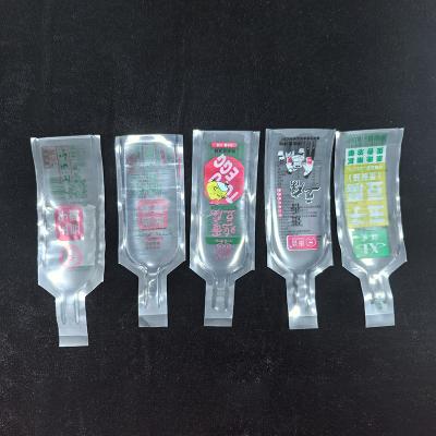 China Transparent PE Canteen Staff Meal Soft Tofu Tube Bag 190g-270g Heat Sealable for sale