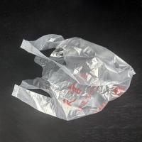 China Compostable Food Delivery Carrier Biodegradable Shopping Bag 28x45cm PLA PBAT Hot Meal Degradable Shopping Bag for sale