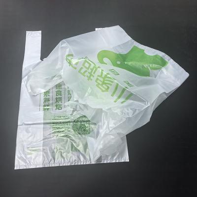 China Eco Soup Bucket Takeaway Compostable Vest Carrier Bags 30x50cm Leak Proof Shopping Bag for sale