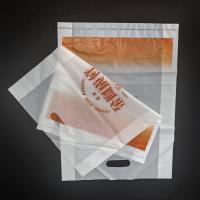 China Pharmacy Retail Biodegradable Carrier Bags 23x37cm Gusset Degradable Bag for sale