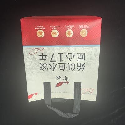 China Extra Strong Reusable Non Woven Bag 120gsm Reinforced PP Spunbond Custom Print for sale