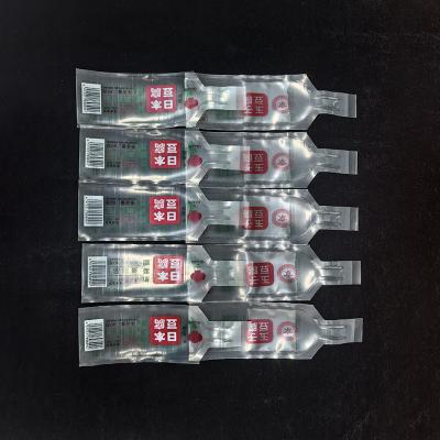 China Airline Catering Soft Tofu Tube Pouch 60g 110g Transparent PE Custom Double Heat Seal for sale