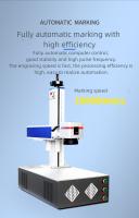 China 110mm*110mm Marking Area Mini Fiber Laser Marking Machine for Steel Metal Plastic for sale