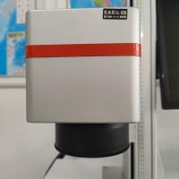 China 20w 30w 50w Steel Metal Plastic Raycus Fiber Laser Marking Machine With Rotary Design for sale