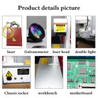 China 20w 30w 50w 70w 100w White Black Color Fiber Laser Marking Machine with MAX Laser Source for sale