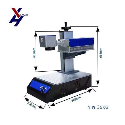 China 20w 30w 50w Steel Metal Plastic Raycus Fiber Laser Marking Machine High Productivity for sale