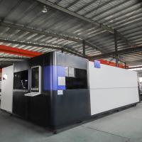 China Continuous Wave Mode Intelligent Control System Full-cover Cnc Fiber Laser Cutting Machine 6kw for Metal Sheet for sale