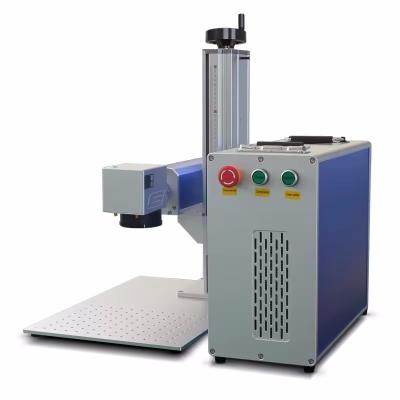 China Pulsed Mode 20W/30W/50W Fiber Laser Marking Machine for Jewelry Rings Silver Metal for sale