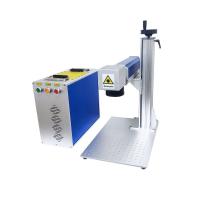 China 20w 30w 50w Fiber Machine Mini Portable Fiber Laser Marking Machine with Color Marking for sale