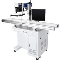 China CCD Camera Visual Positioning 20w 30w 50w Fiber Laser Marking Machine with Automatic Focus for sale