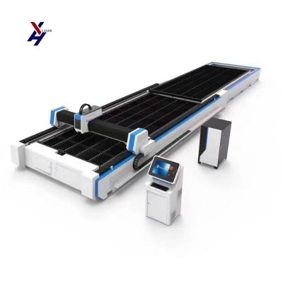 China Thick Sheet Metal Steel Laser Cutter with Exchange Table and Fiber Double Platform for sale