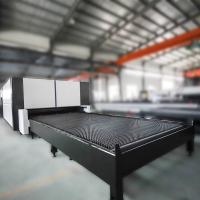 China Stainless Steel and Carbon Steel Cutting 3015 Fiber Laser Cutter 3000*1500mm Full Cover for sale