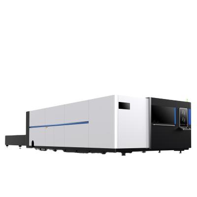 China Single Table Full Cover 3015 Fiber Laser Cutter 3000*1500mm with 4-axis Configuration for sale