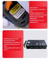 China Compact ABS Shell 3 In 1 Handheld Fiber Laser Welding Head for Machinery Repair Shops for sale
