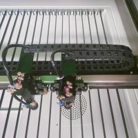 China High Precision 2 Heads CO2 CNC Acrylic PVC Laser Cutting Engraving Engraver Machine for sale