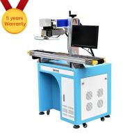 China Automatic Batch Marking Fiber Laser Marker With Conveyor Belt For Irregular Metals for sale
