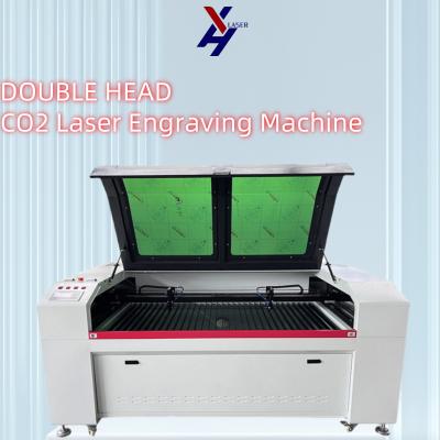 China 1610 Large Area Double Heads CO2 Laser Engraving Machine 80W 100W 150W 300W for sale