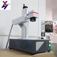 China Desktop Optical Fiber Laser Marker For Gold Silver Metal Deep Engraving for sale