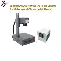 China Multifunctional 3W 5W UV Laser Marker For Metal Wood Glass Crystal Plastic for sale