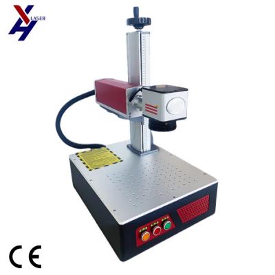 China Mini Portable Desktop Fiber Laser Marking Machine for sale