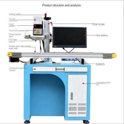 China Fiber / CO2 / UV Laser Marking Machine With Visual Positioning System CCD Camera for sale