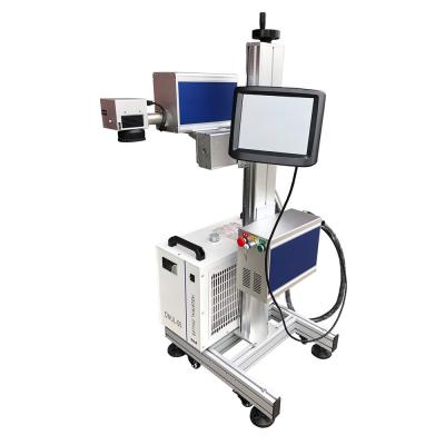 China Portable Laser Wire Marking Machine Laser Coding Machine For Production Line With 30W 50W 100W for sale